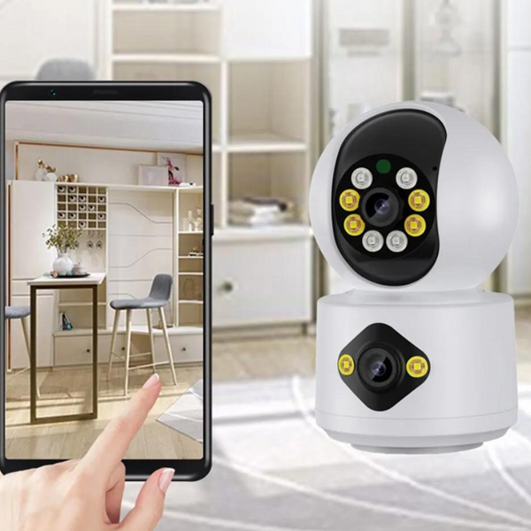 Smart 4MP-kamera med dobbelt linse - BellaShop