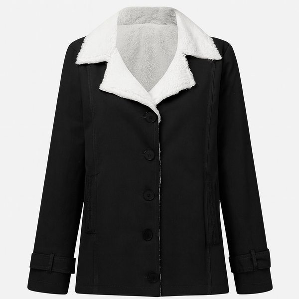 Kvinders Vinterjakke med Hakkede Revers - BellaShop